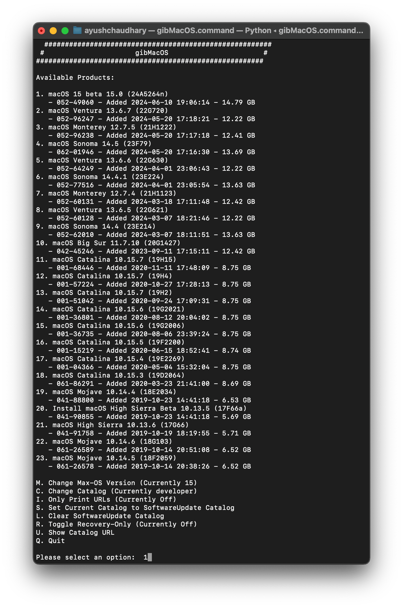 Guide to Create a Bootable macOS USB Drive Using gibmacOS Tool 2023 | Kextcache